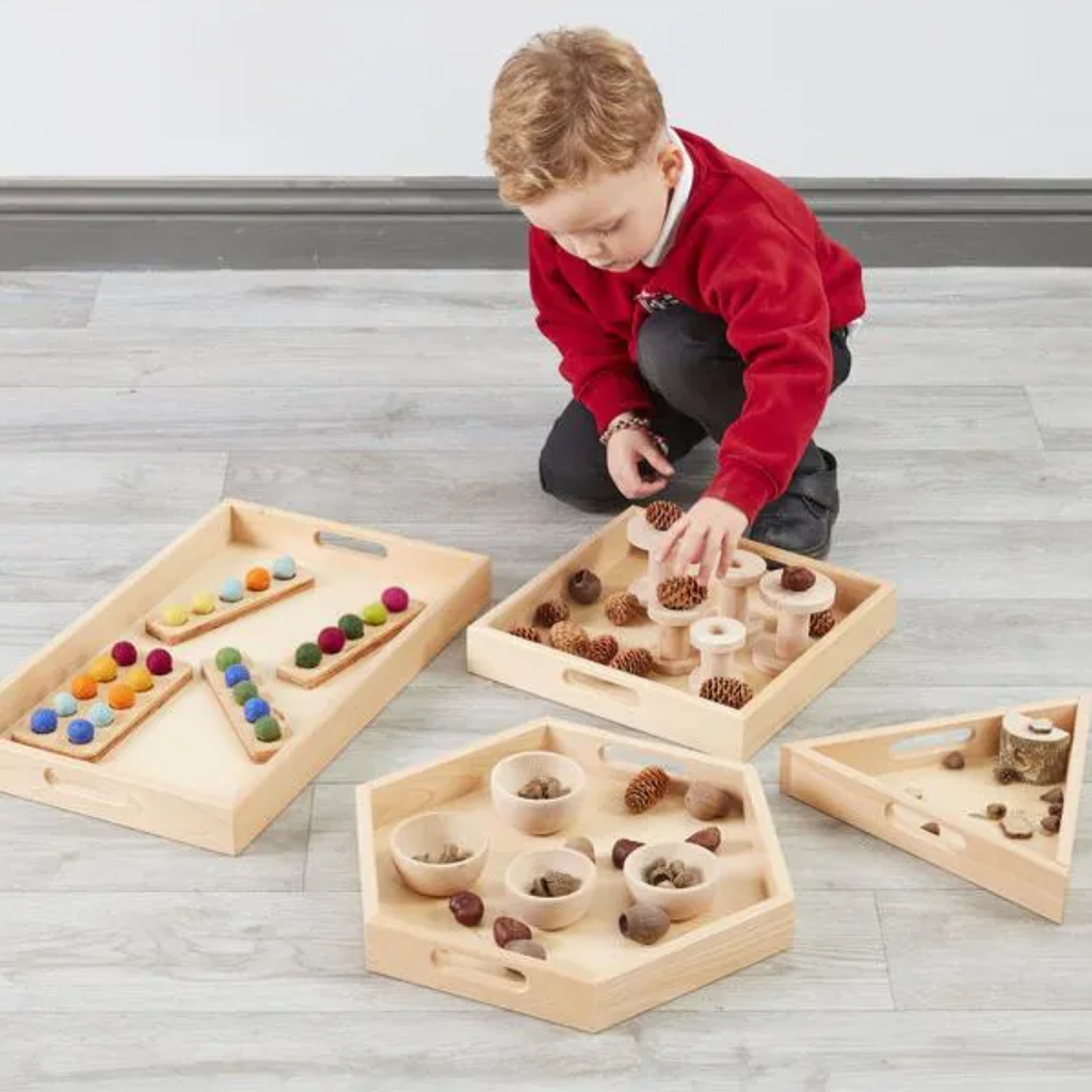Maths Shape Trays - Set of 4 | Educational Equipment Supplies