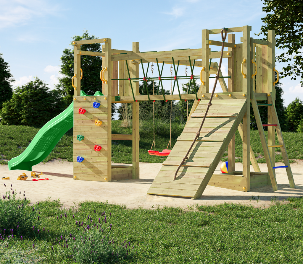 Maxi Fun Wooden Play Climbing Frame | Educational Equipment Supplies