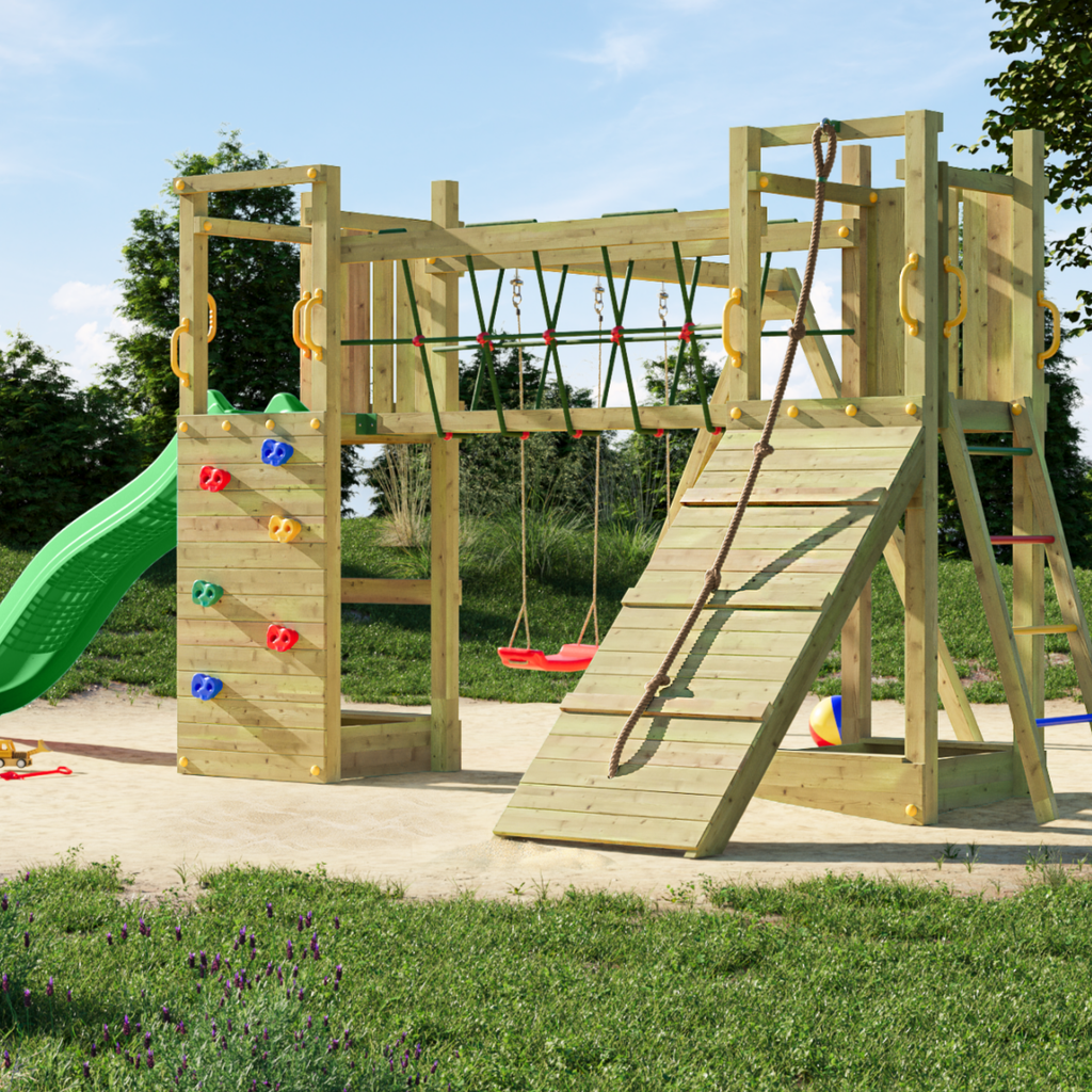 Maxi Fun Wooden Play Climbing Frame | Educational Equipment Supplies