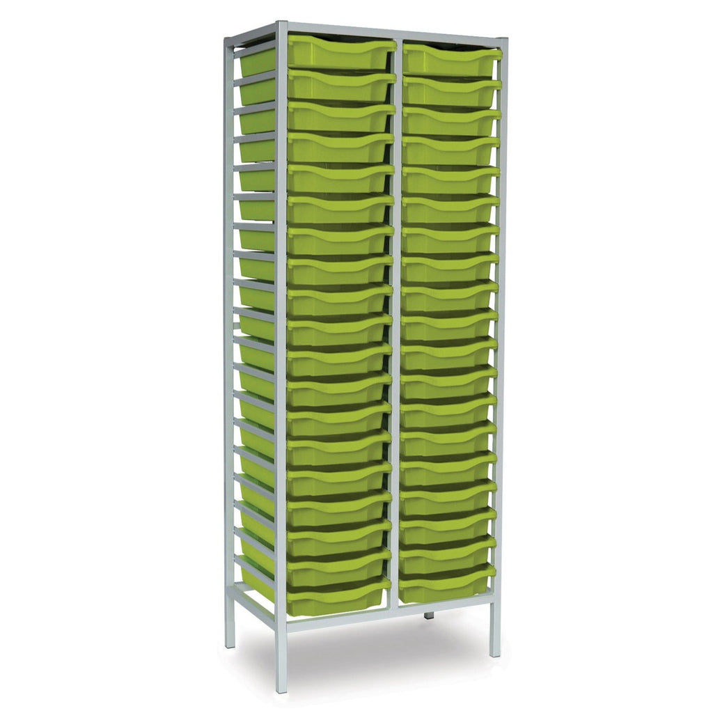 Metal Static Tray Storage Unit - 38 Shallow Trays | Educational ...