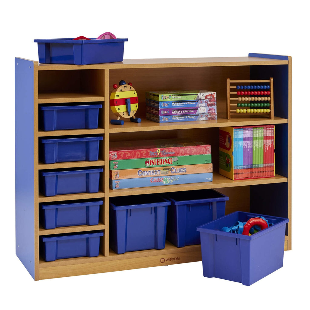 Milan Multi tray Storage Unit Blue | School Tray Storage | www.ee ...