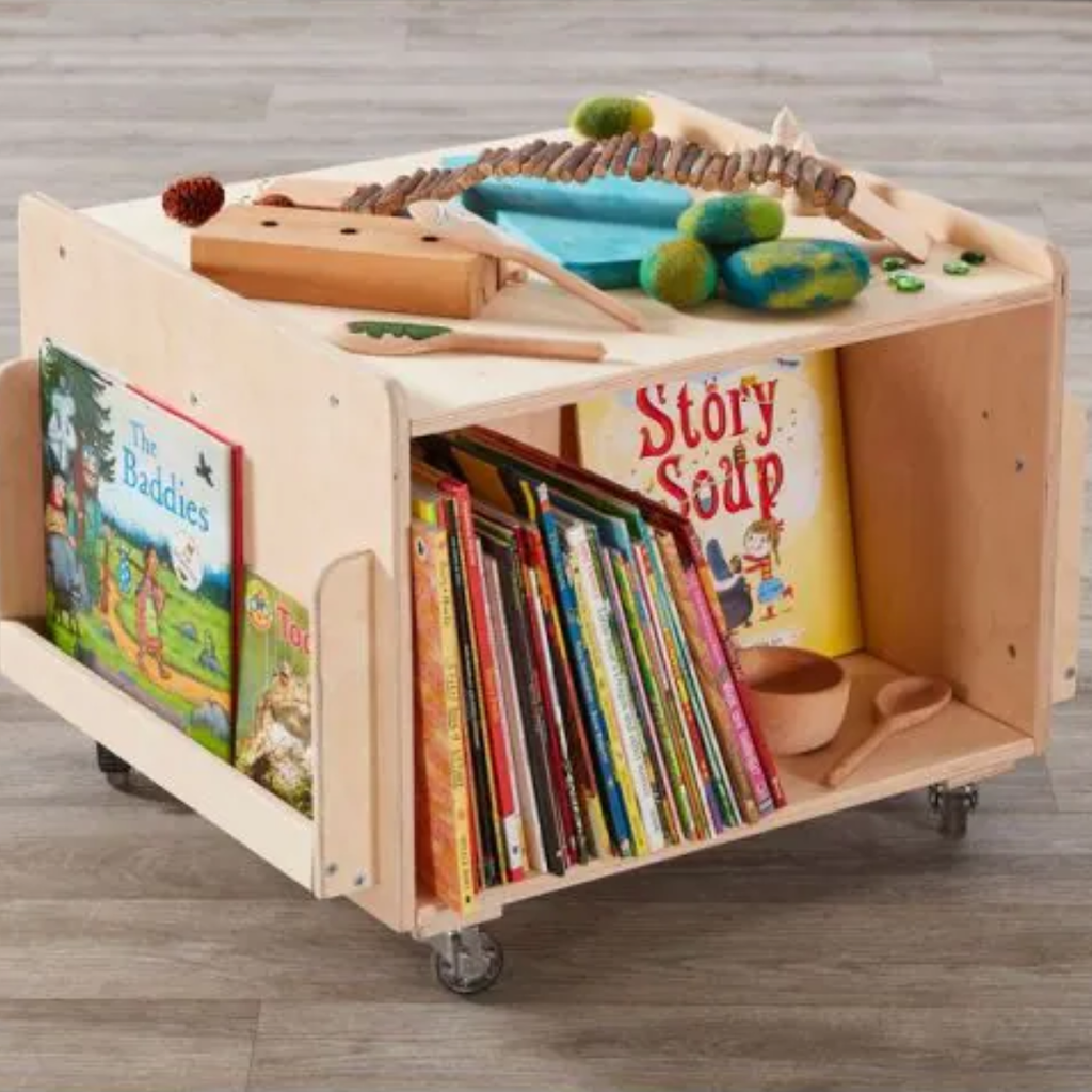 Mobile Book Tower - H48cm | Educational Equipment Supplies