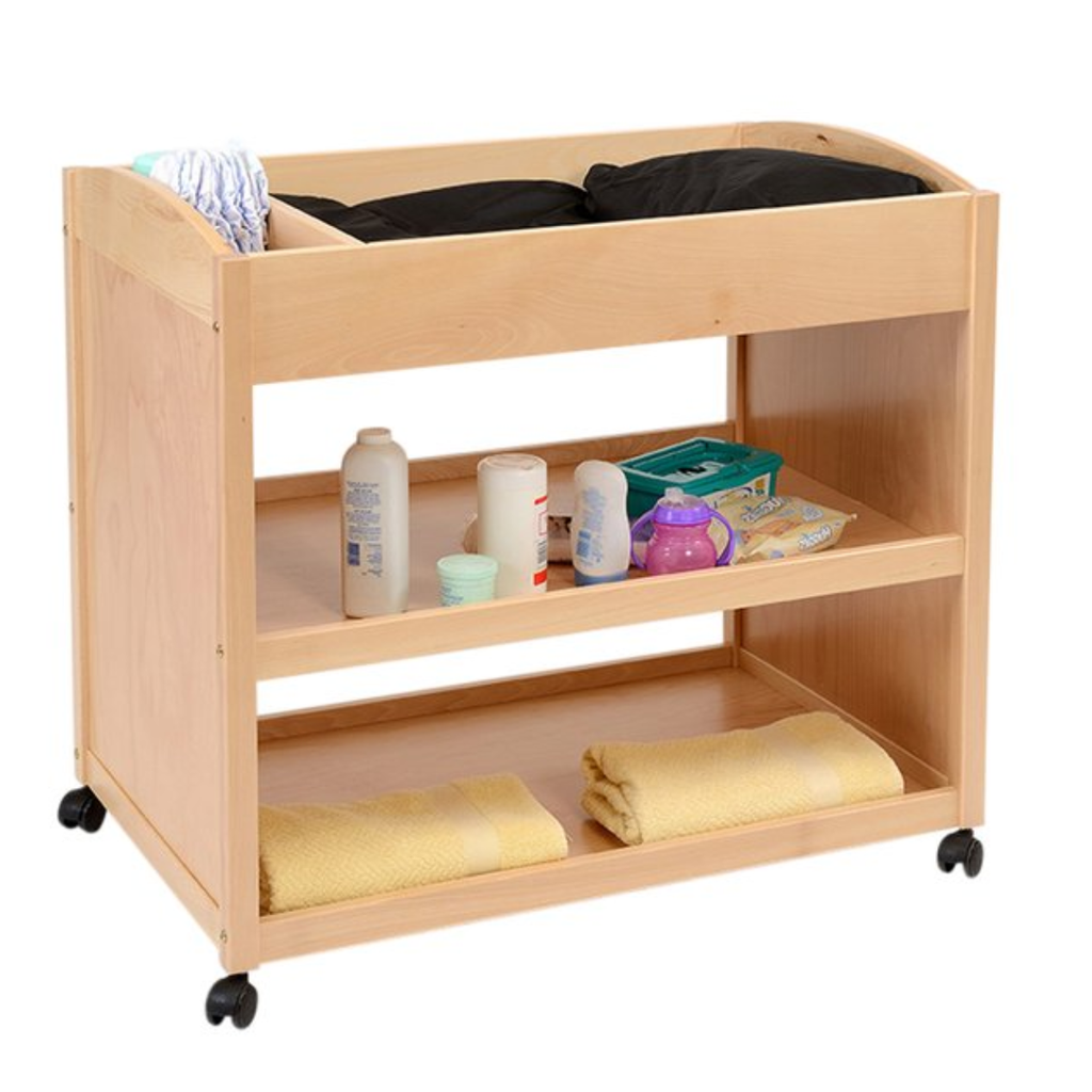 Wooden Mobile Baby Changing Unit | Educational Equipment Supplies