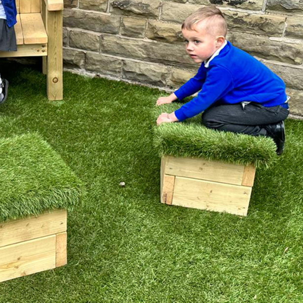 Outdoor Playground Grass Seating Stools | Educational Equipment Supplies