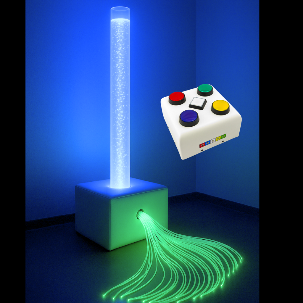 Passive LED Bubble Tube + Remote + Plinth + LED Lights Stands ...