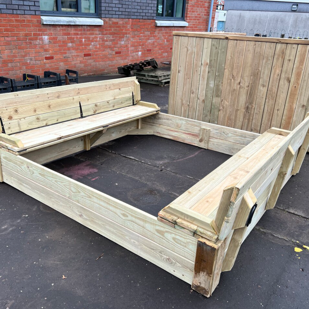 Playground Sandpit Box + Seating | Educational Equipment Supplies