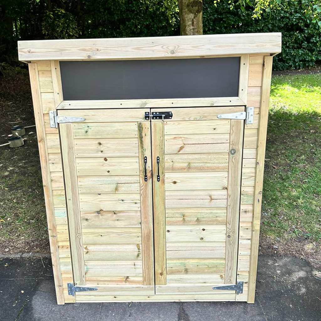 Playground Storage Shed With Chalkboard | Educational Equipment Supplies