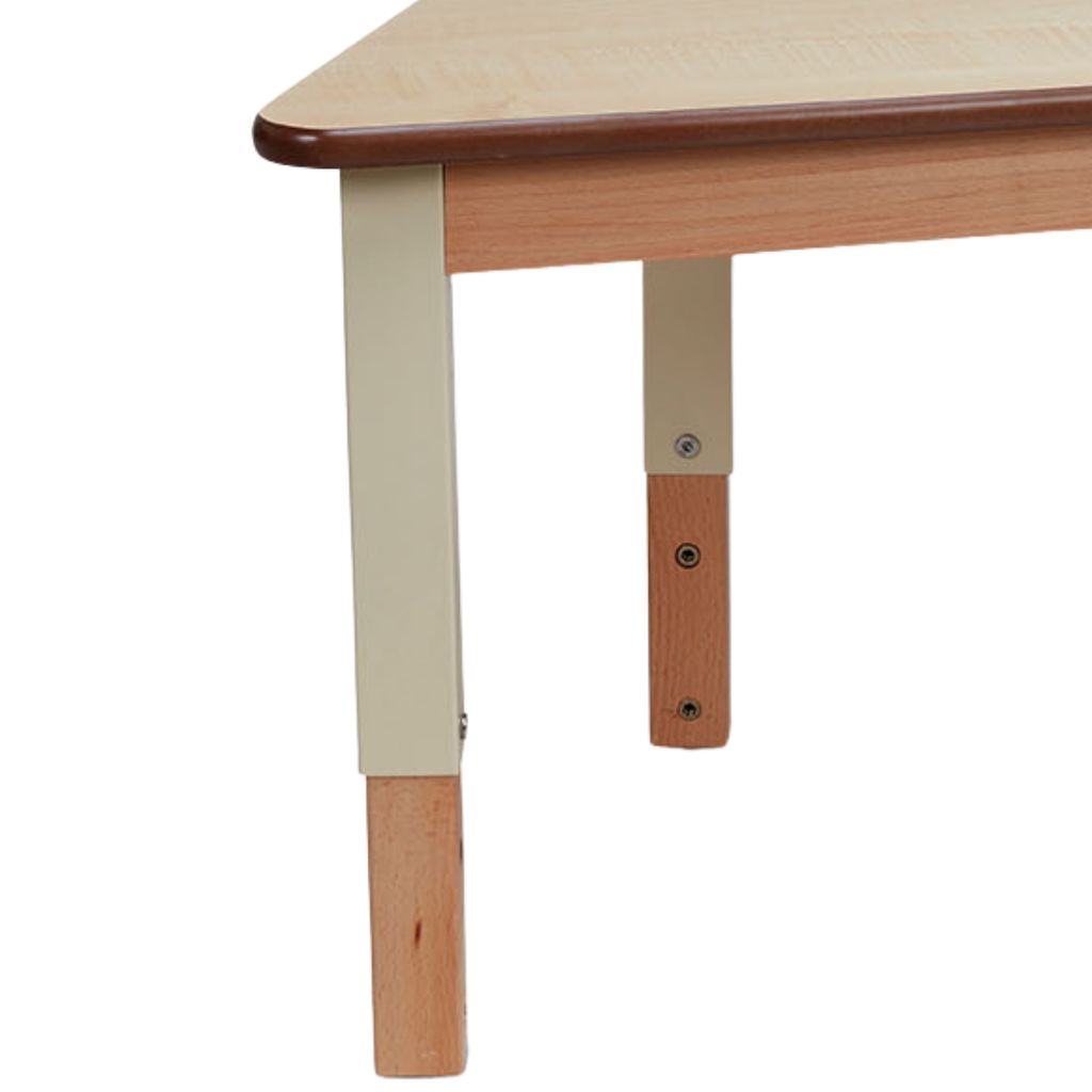 Millhouse Height Adjustable Wooden Table - Medium Square | Educational Equipment Supplies