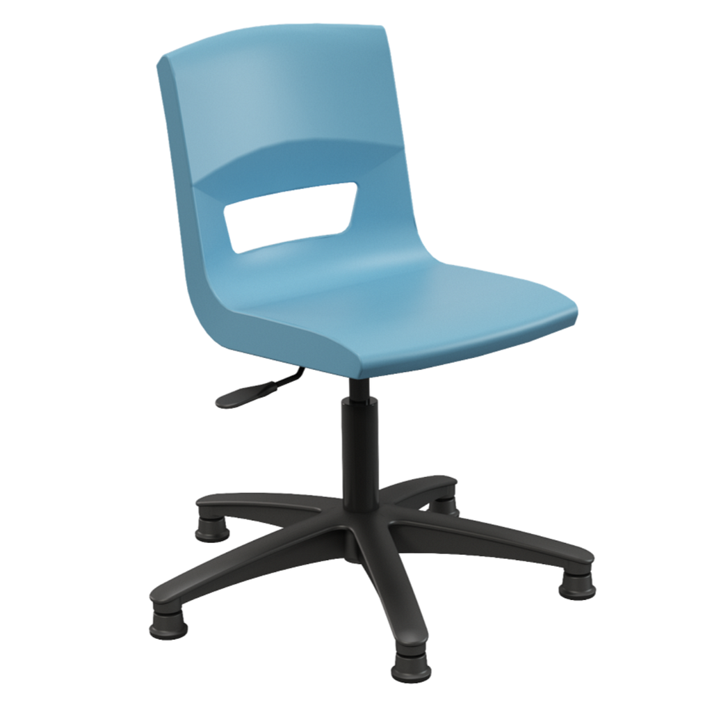 Postura + Task Chair Black Base + Glides | Postura Chairs | www.ee ...