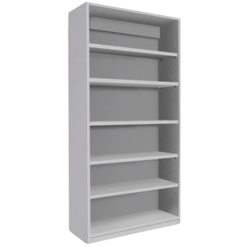 Premium Bookcase Grey With 1 Fixed & 4 Adjustable Shelves H1800mm ...