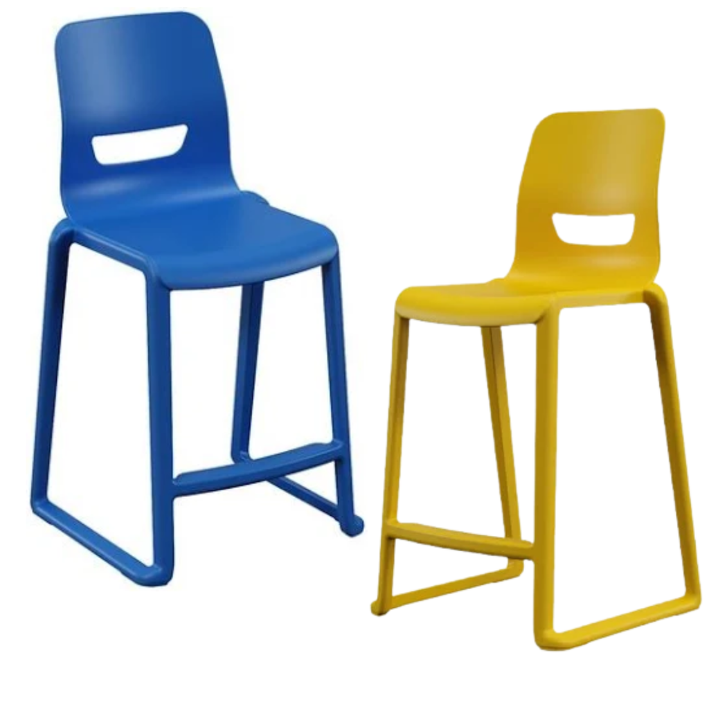 Postura+ One Piece High Back Stool - Seat Ht685mm - Ages 14-Adult ...