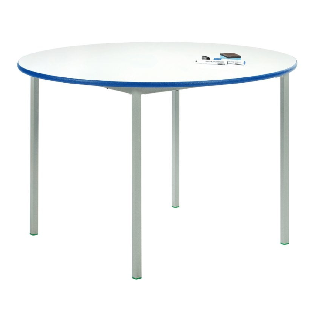 Dry Wipe Whiteboard Top Fully Welded Circular Classroom Tables ...