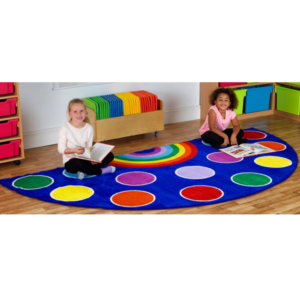 Rainbow™ Semi-Circle Carpet W3600 x D2570mm | Educational Equipment ...