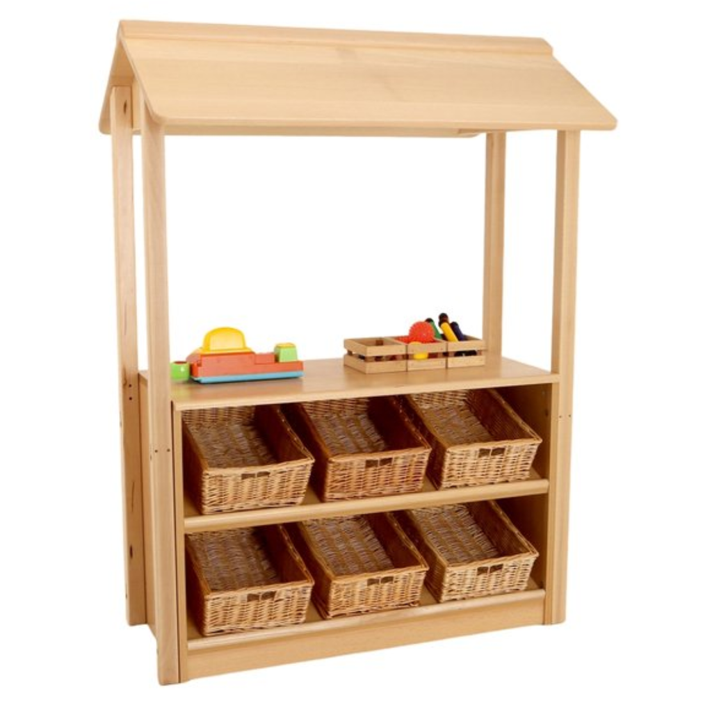 RS Role-Play Shop Canopy With Angled Tidy And Baskets | Educational ...