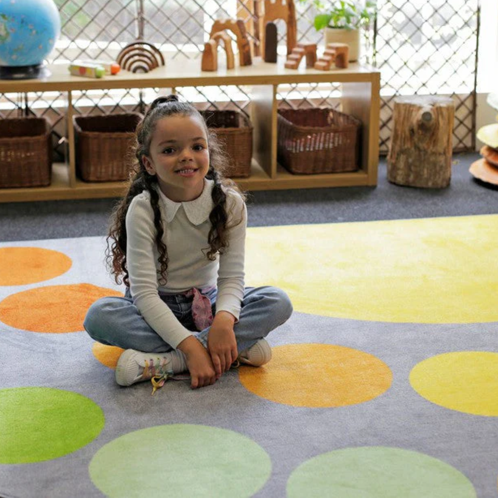 Safari Large Semi Circle Placement Carpet - W4000 x D2000mm | Rainbow ...