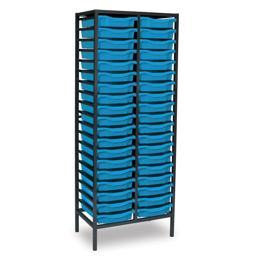 Static Science Metal Tray Storage Unit - 38 Trays Double Column ...