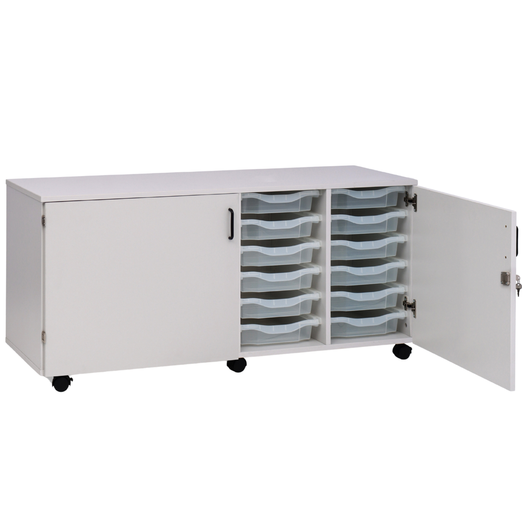SEND 24 Tray Quad Column Tray Unit + Lockable Doors | Educational ...