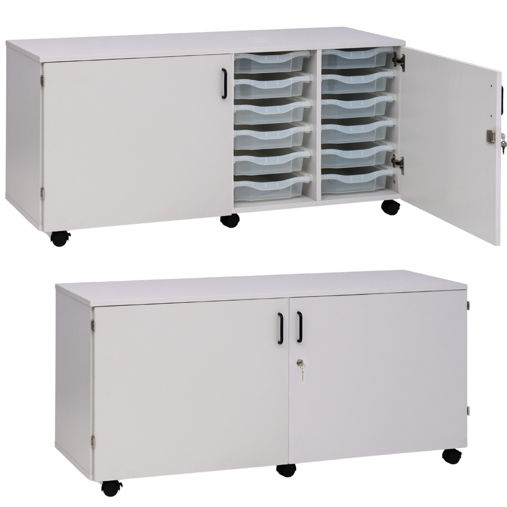 SEND 24 Tray Quad Column Tray Unit + Lockable Doors | Educational ...