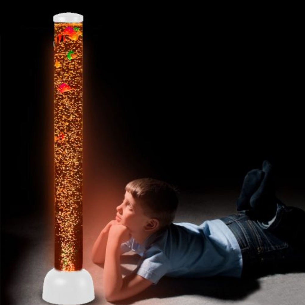 Sensory Bubble Tube Colour Changing Light + Light Up Fire Ball + Wall ...