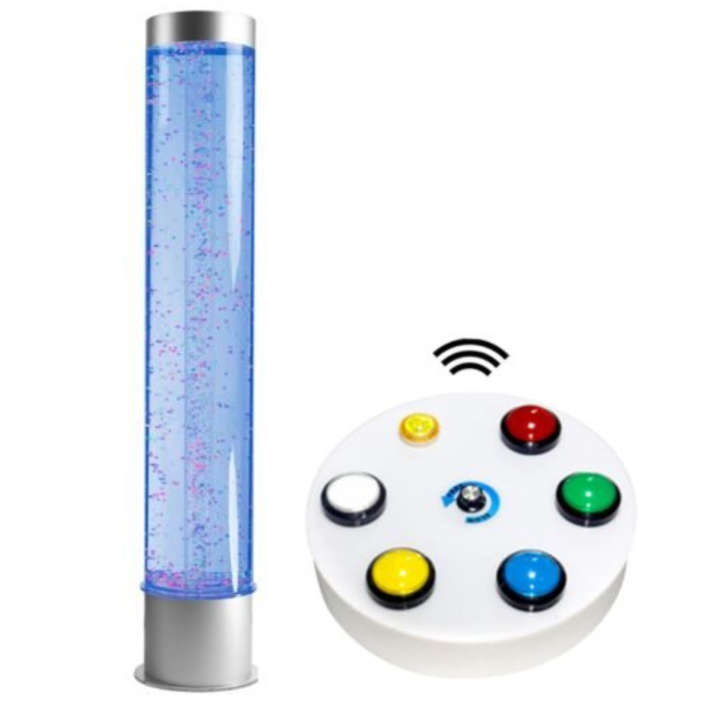 Sensory Bubble Tube Tank Tower + Colourful Balls H150cm + Button ...