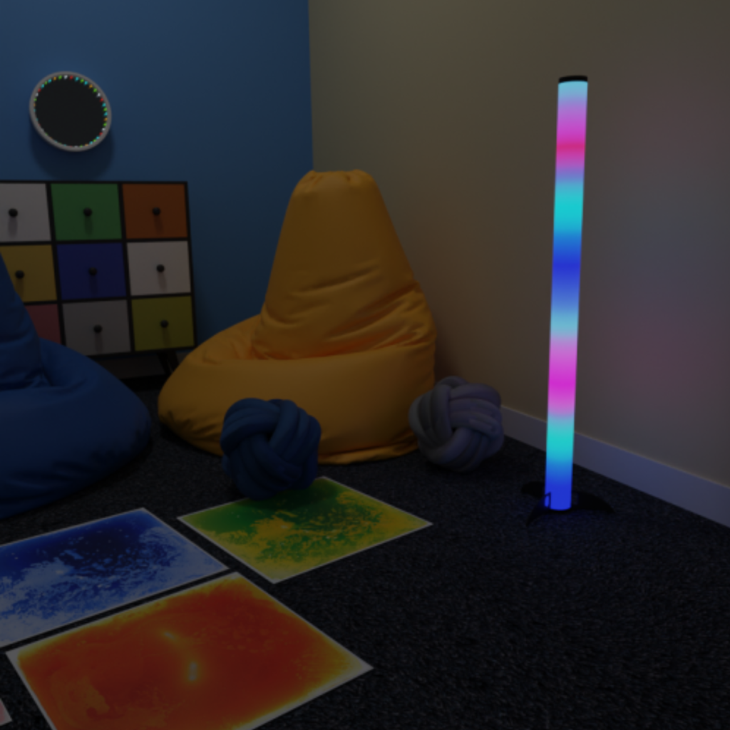 Sensory Corner With LED Rocket Tube - 7 Pieces | Educational Equipment ...