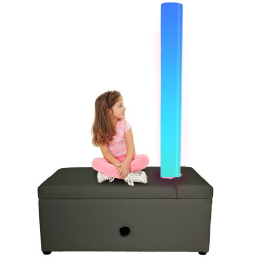 Sensory Waterless LED Light Tube 180cm + Fibre Optic Light 100 Tails 1 ...