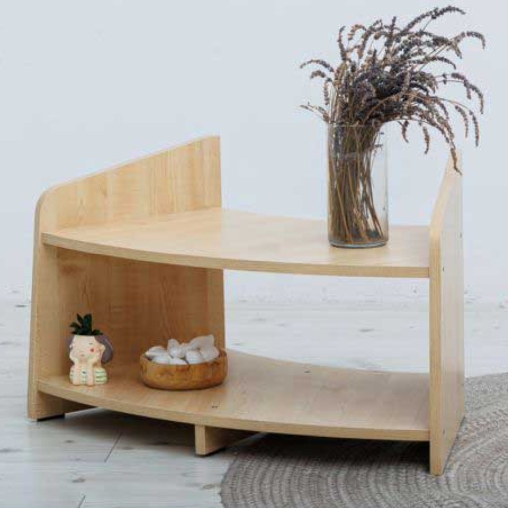 Shire Open Wooden Curved Shelving Unit - H40cm | Educational Equipment ...