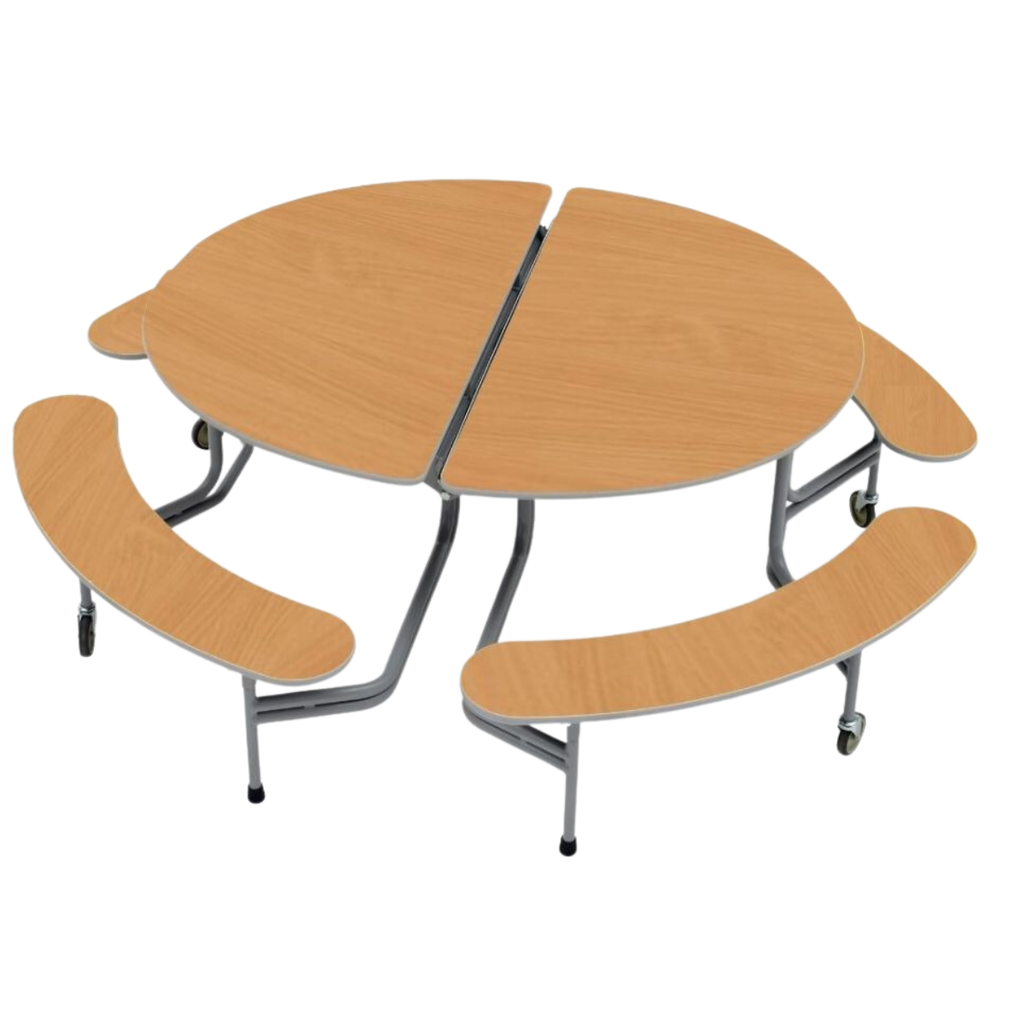 Sico 8 Seater Graduate Mobile Folding Oval Table Seating Unit - Bench ...