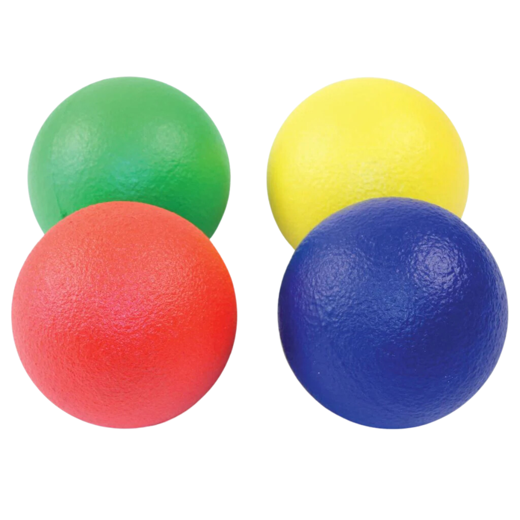Coated Foam Balls x 4 | www.ee-supplies.co.uk– Educational Equipment ...