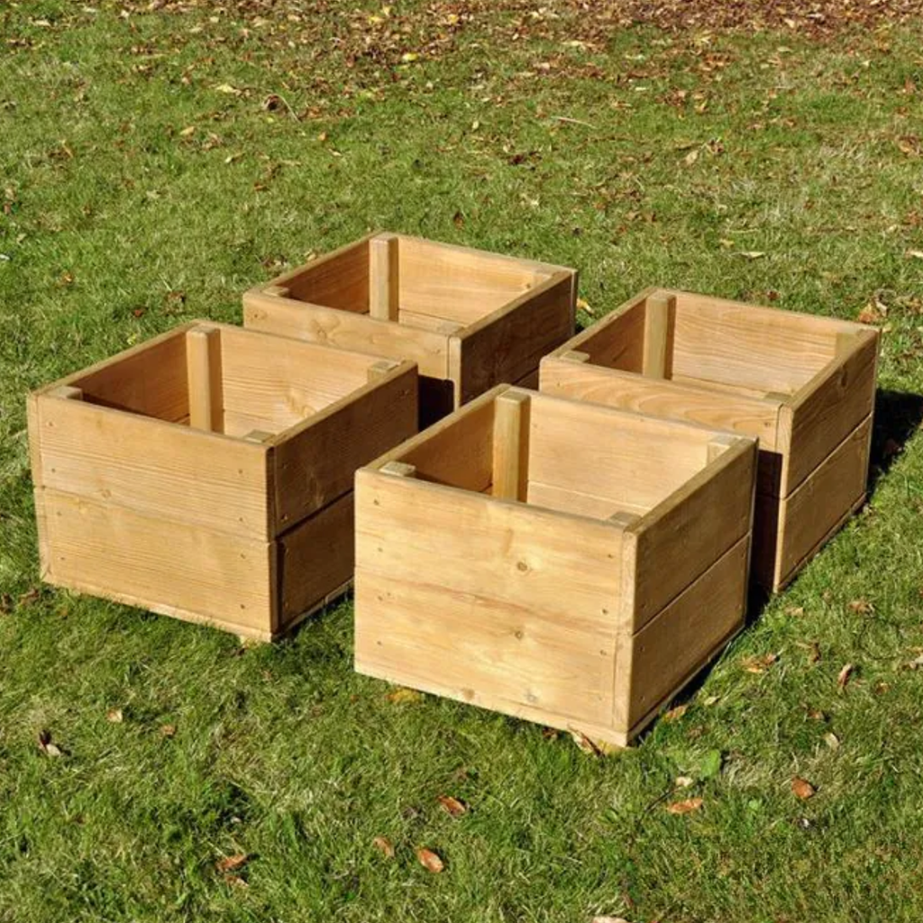 Small Square Planters x 4 | Educational Equipment Supplies