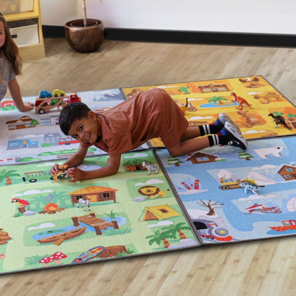 Small World Road Map Set 2 Indoor / Outdoor Carpets | Educational ...