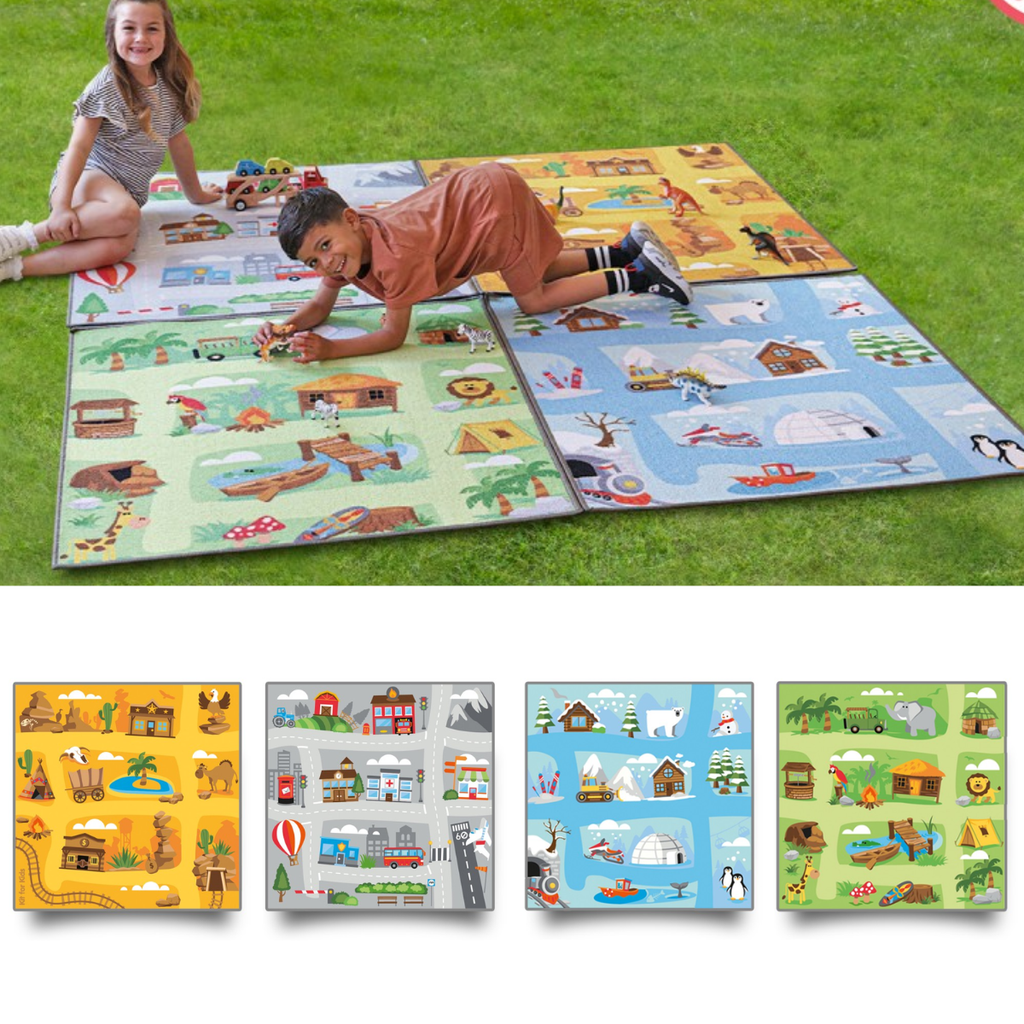 Small World Road Map Set 2 Indoor / Outdoor Carpets | Floor Play | www ...