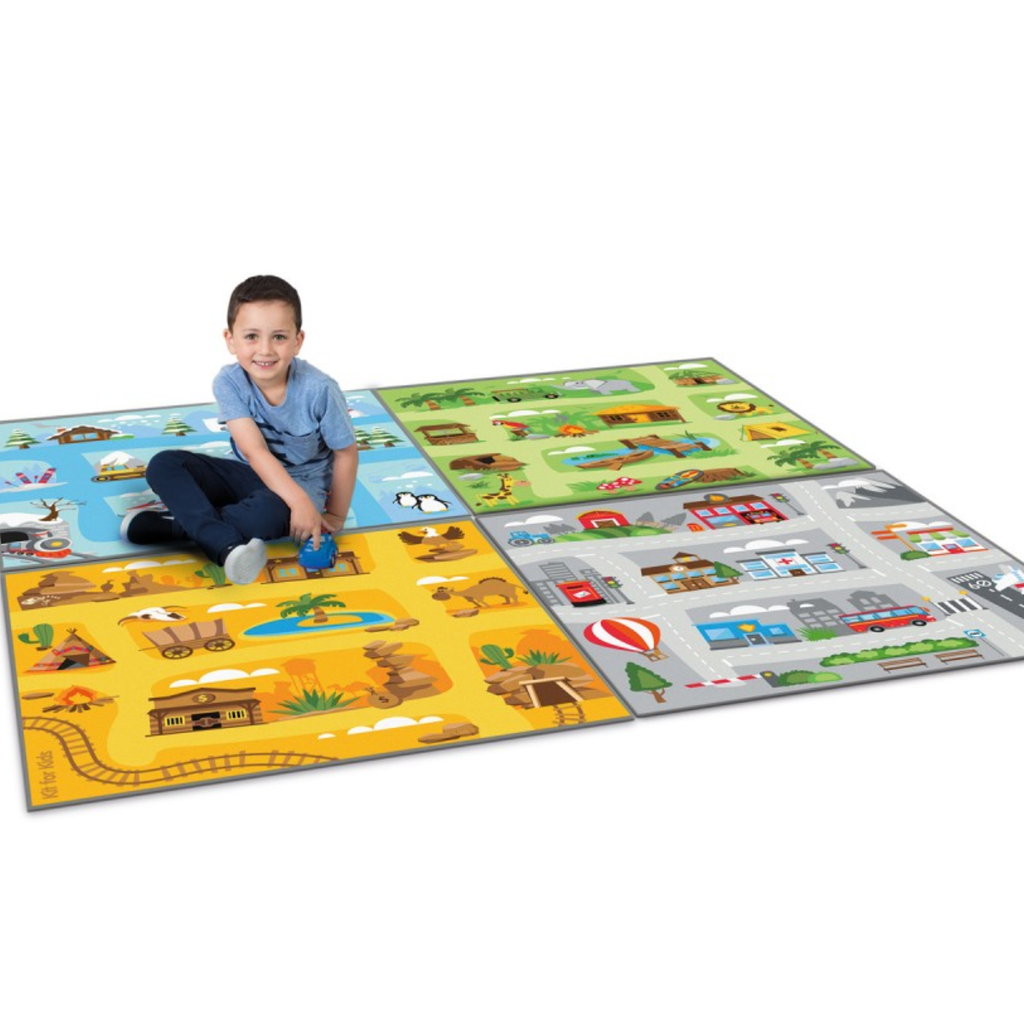 Small World Road Map Set 2 Indoor / Outdoor Carpets | Educational ...
