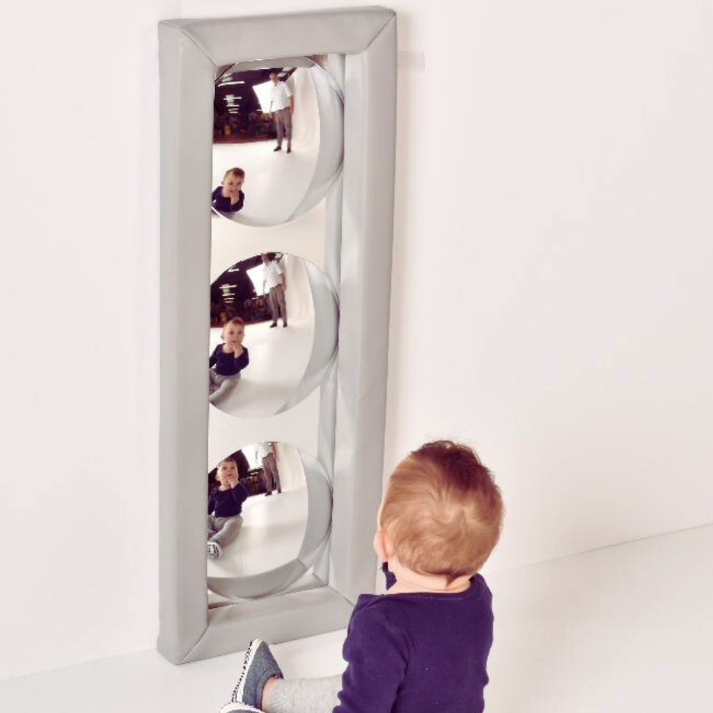 3 Bubbles Safety Mirror With Padded Frame 840 x 350mm | Educational ...