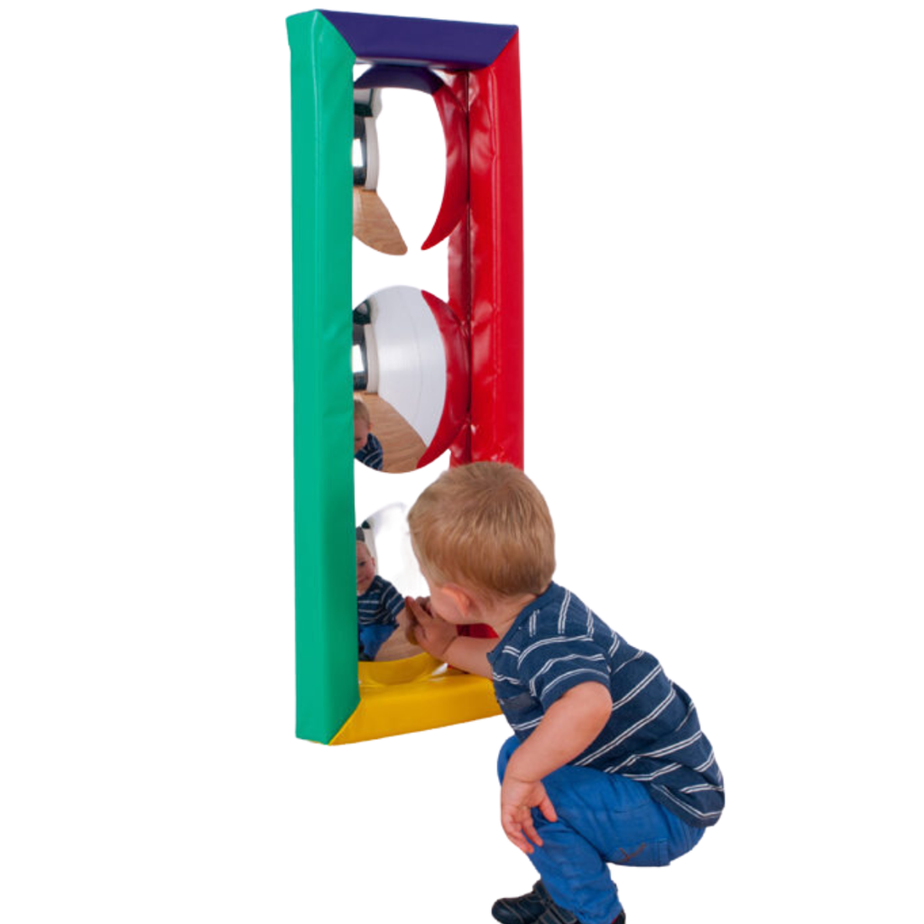 3 Bubbles Safety Mirror With Padded Frame 840 x 350mm | Educational ...