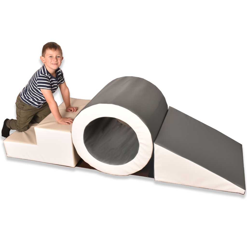 Soft Play Barrel Set - Grey | Educational Equipment Supplies