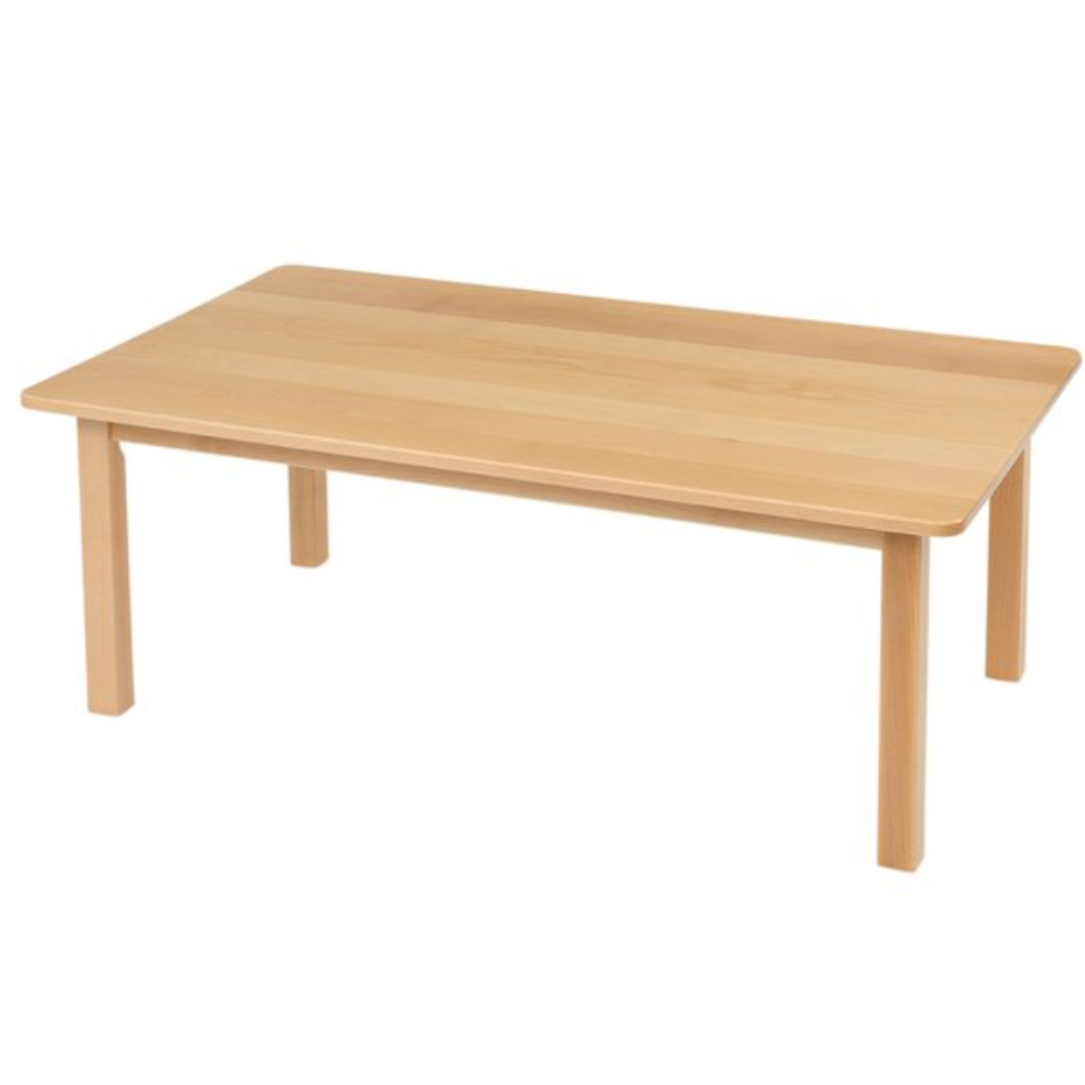 Solid Beech Nursery Rectangular Table - W1200 x D690mm | Educational ...