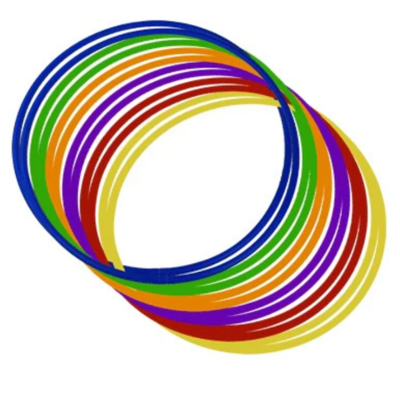 Super Flexi Hoops 12 x 92cm Pack | Educational Equipment Supplies