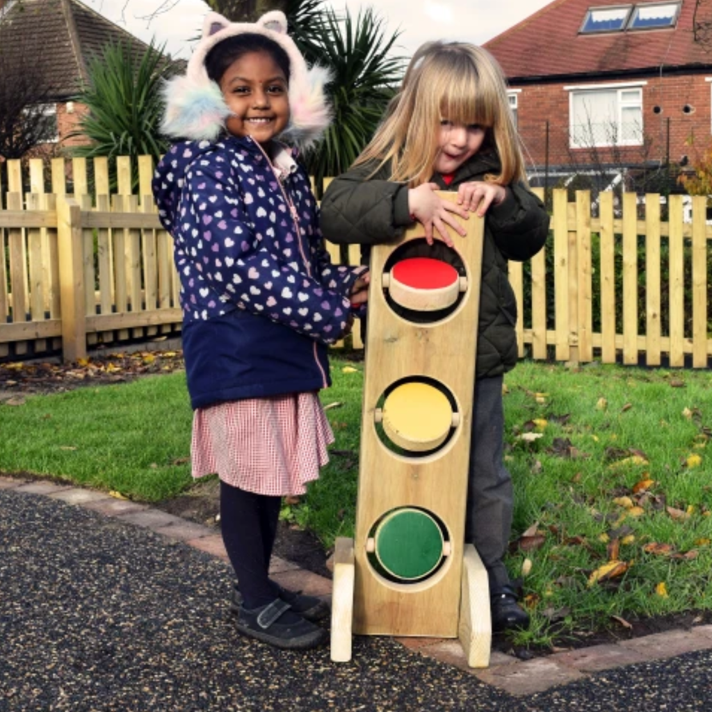 Timber Traffic Lights x 2 | Educational Equipment Supplies