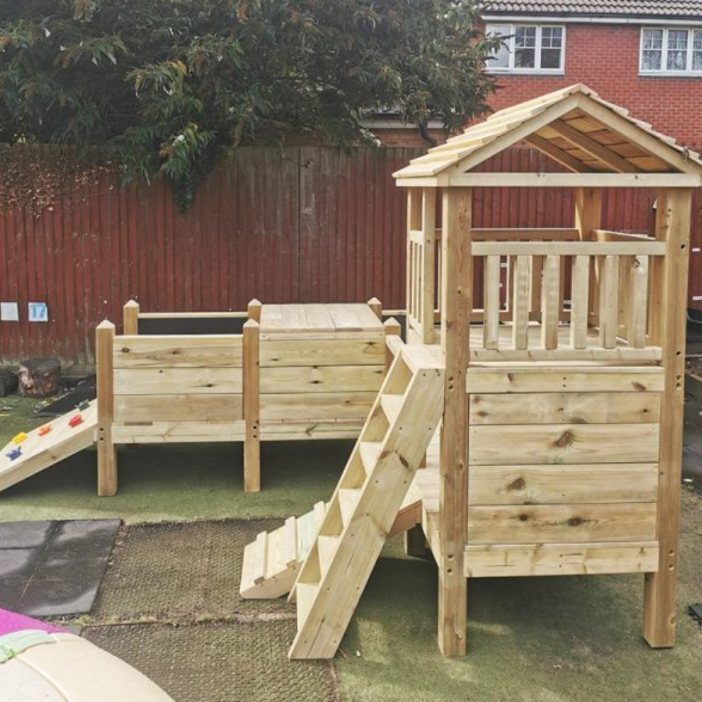 Toddler Up & Over Climbing Frame + Tower | www.ee-supplies.co.uk ...
