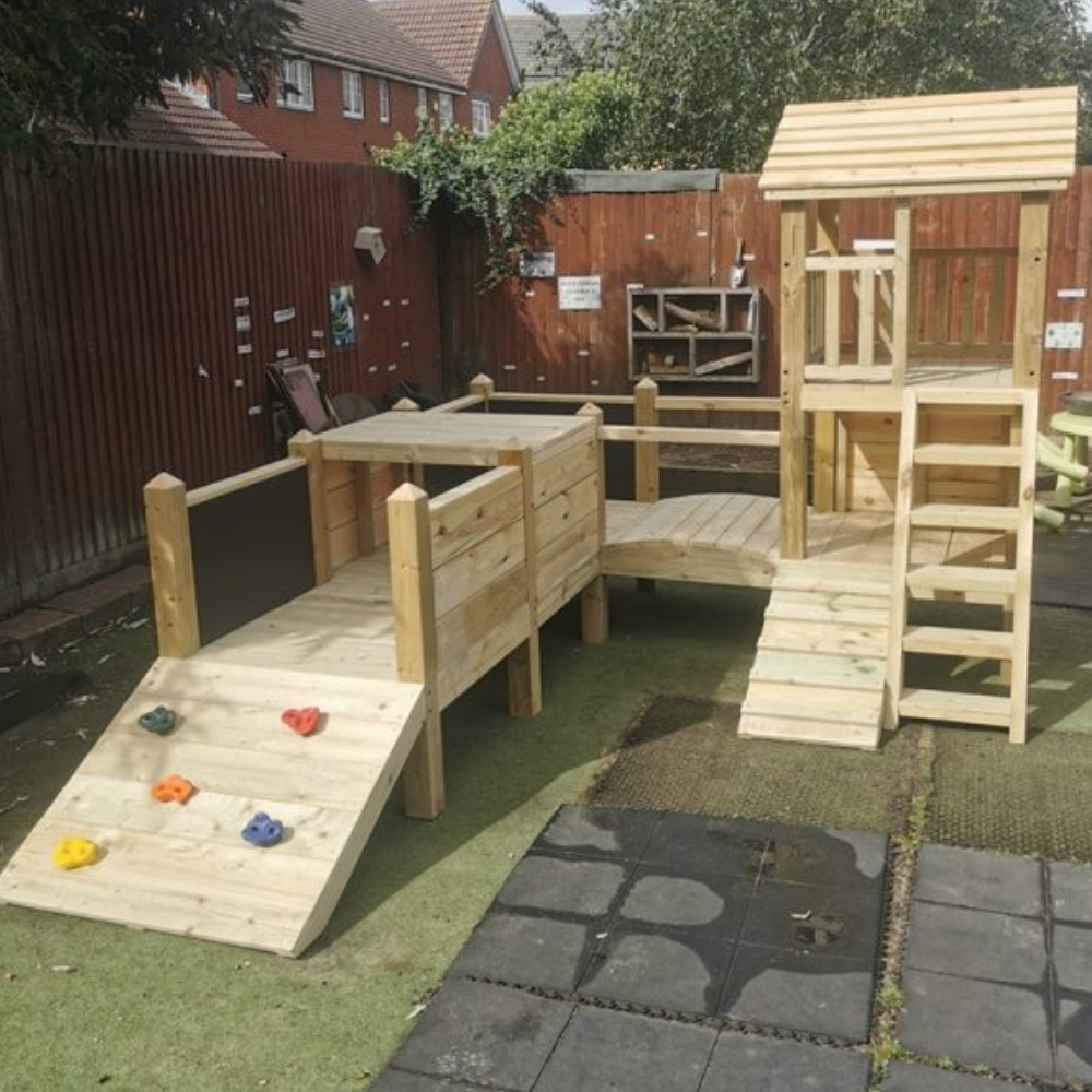 Toddler Up & Over Climbing Frame + Tower | www.ee-supplies.co.uk ...
