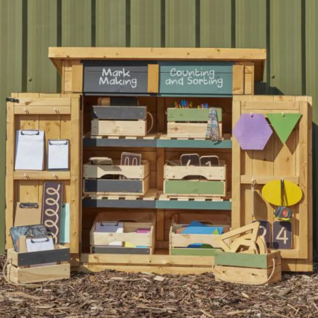 Wooden Shed - Toddler Maths Activity Shed | Educational Equipment Supplies