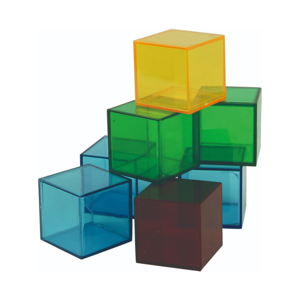 Translucent Cubes Construction Set - 36 Pieces | Educational Equipment ...
