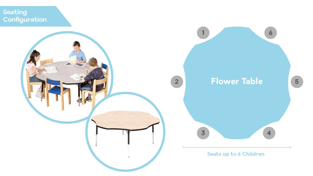 Tuf-Top™ Height Adjustable Flower Table - Grey | Educational Equipment ...