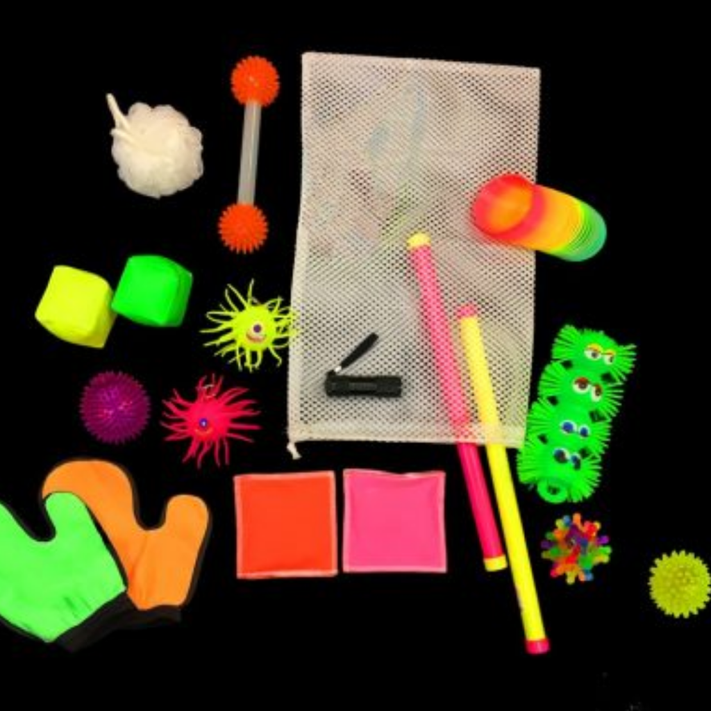 UV Glow Up Sensory Tactile Kit – 19 Pieces | Educational Equipment Supplies