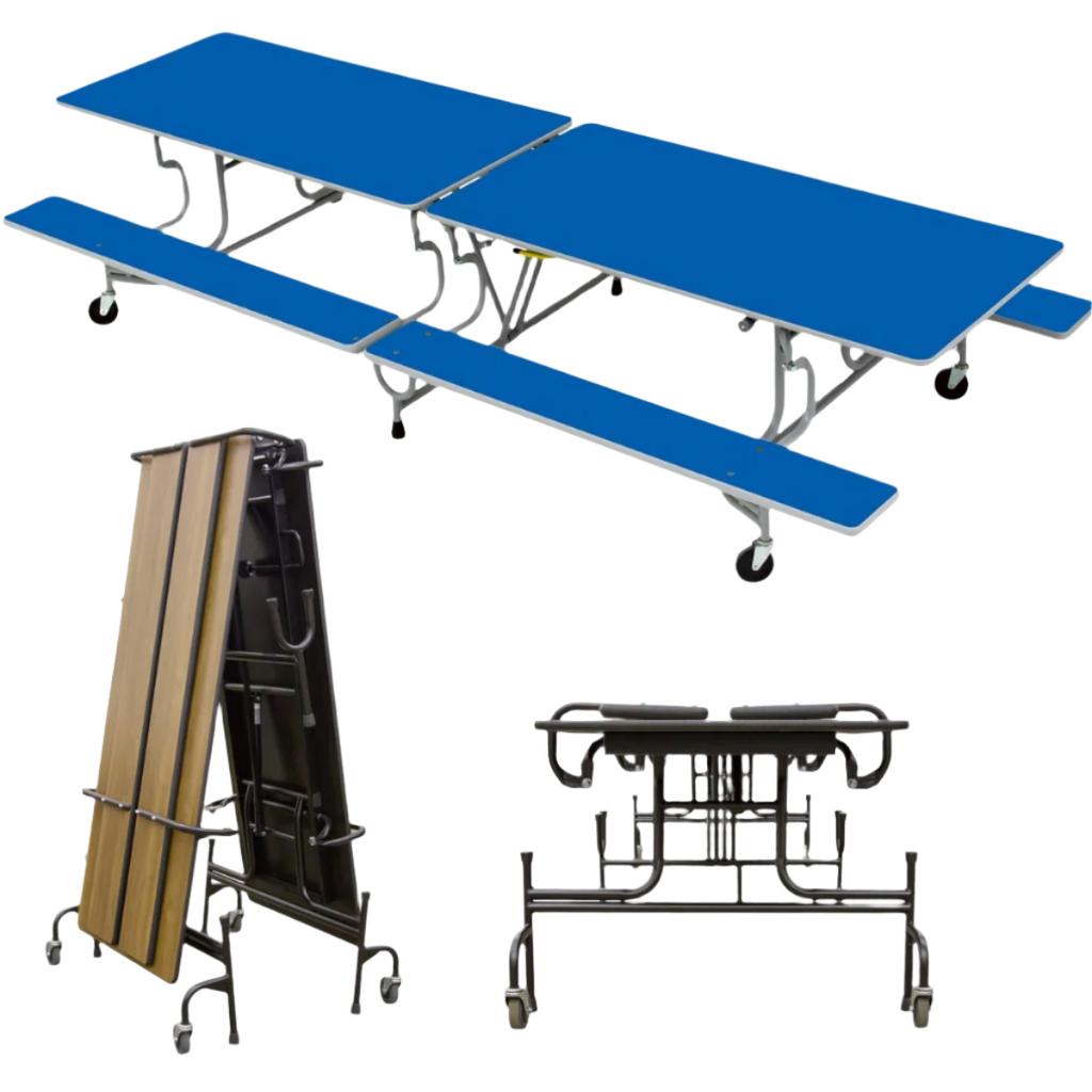 Sico 16-20 Seater BY-65 Bench Seating Table Mobile Folding School Table ...