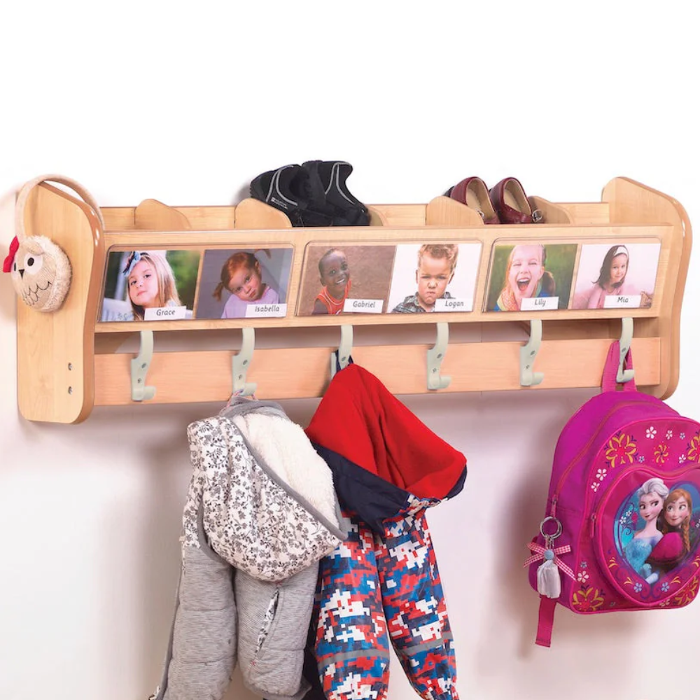 Playscapes Wall Mountable Top Cubby With 6 Wall Hooks | Educational ...