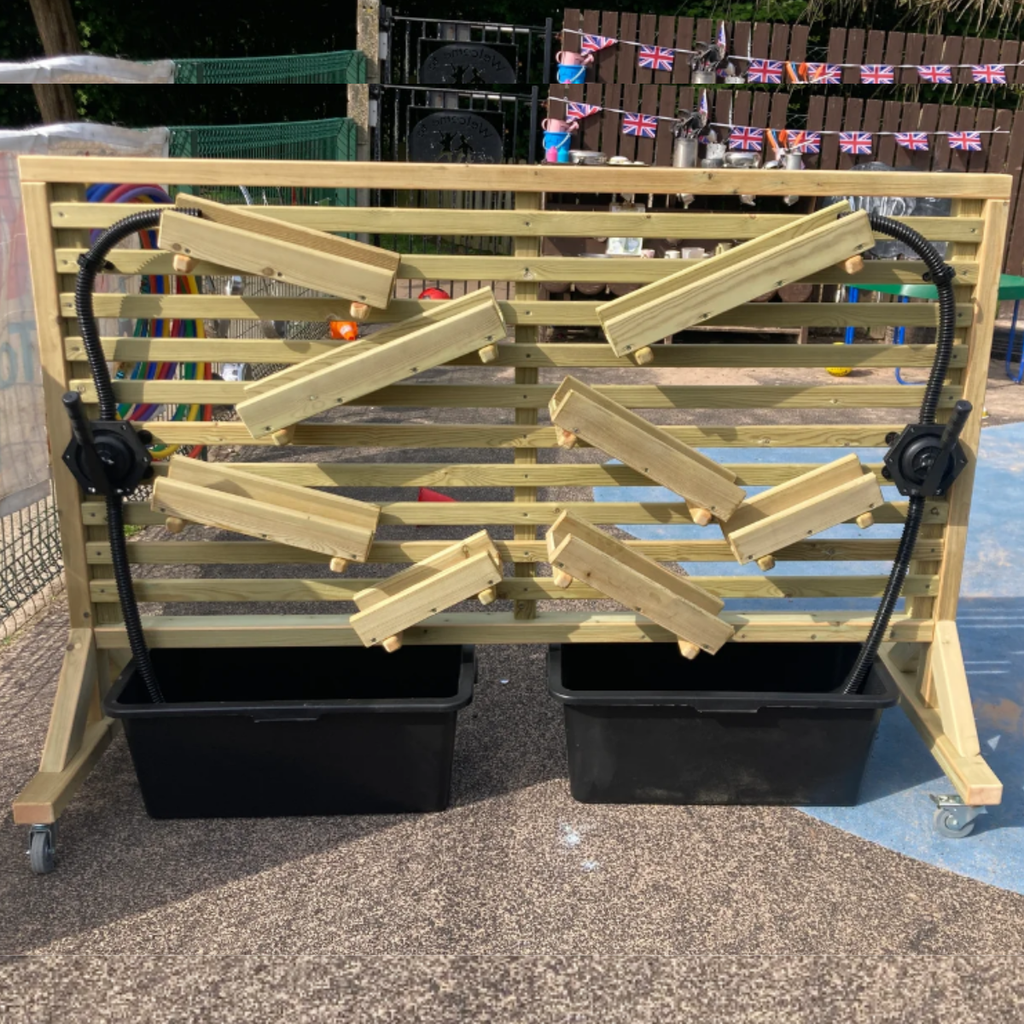 Water Channelling Wall on Wheels - Wooden Channels | Educational ...