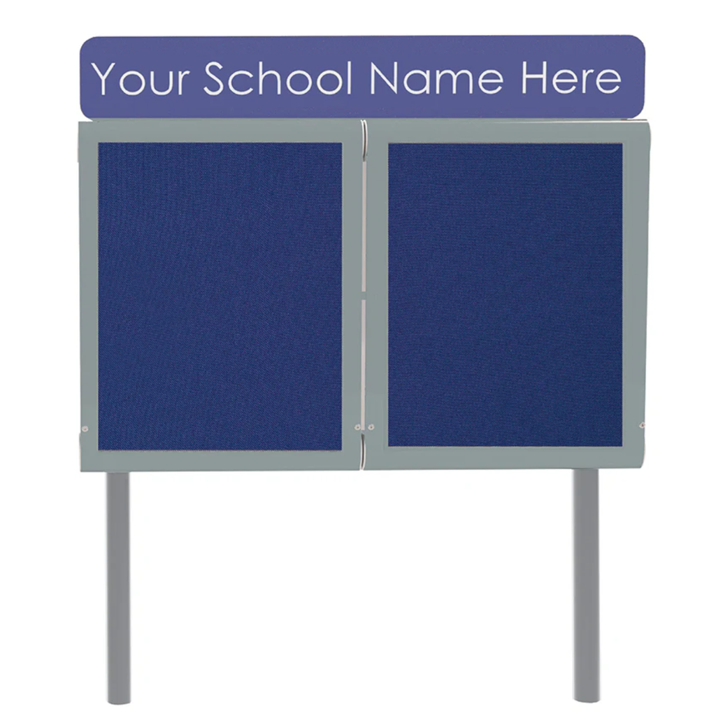 WeatherShield Headline Freestanding Outdoor Sign Sunken Posts | Outdoor ...