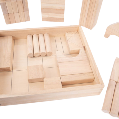 Wooden Jumbo Block Set x Pk54 | Educational Equipment Supplies